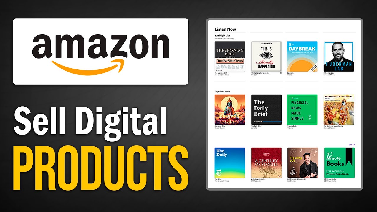 How to Sell Digital Products on Amazon in 2026 | Step by Step - YouTube