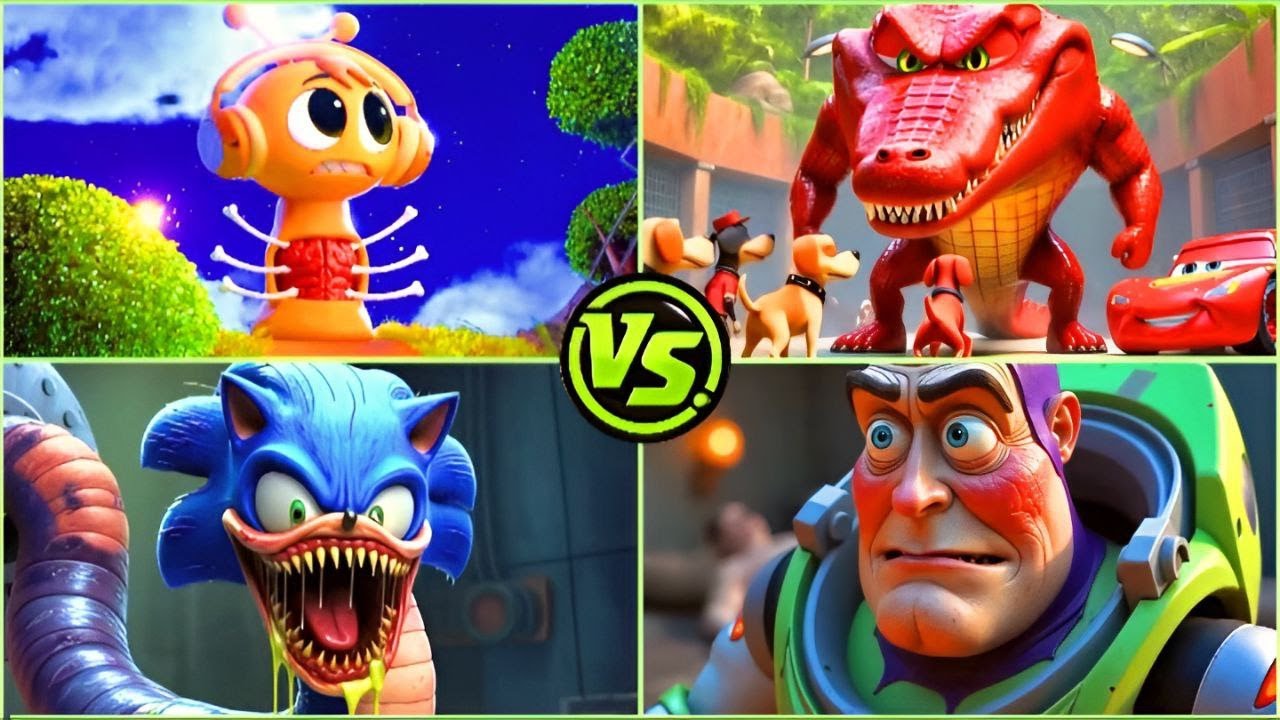 Sprunki Exe vs Crocodile McQueen vs Sonic Exe vs Lightyear Exe I Tiles ...