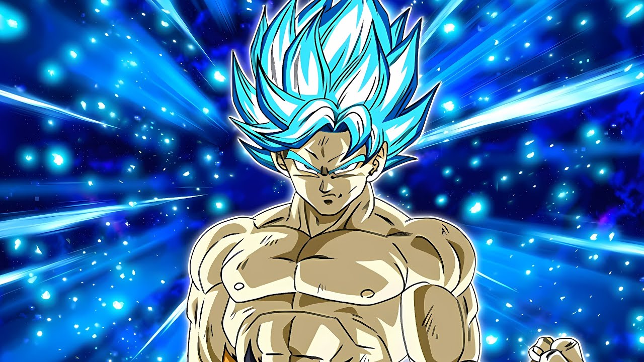 Universe Tree Absorbed Super Saiyan Blue Goku Active Skill ( Dragon ...