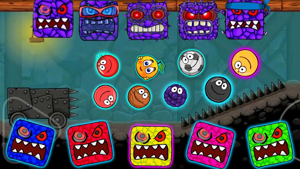 RED BALL 4 ALL BALLS & BALL FRIEND EPIC BOSS BATTLE WITH BERRY BOSSES ...