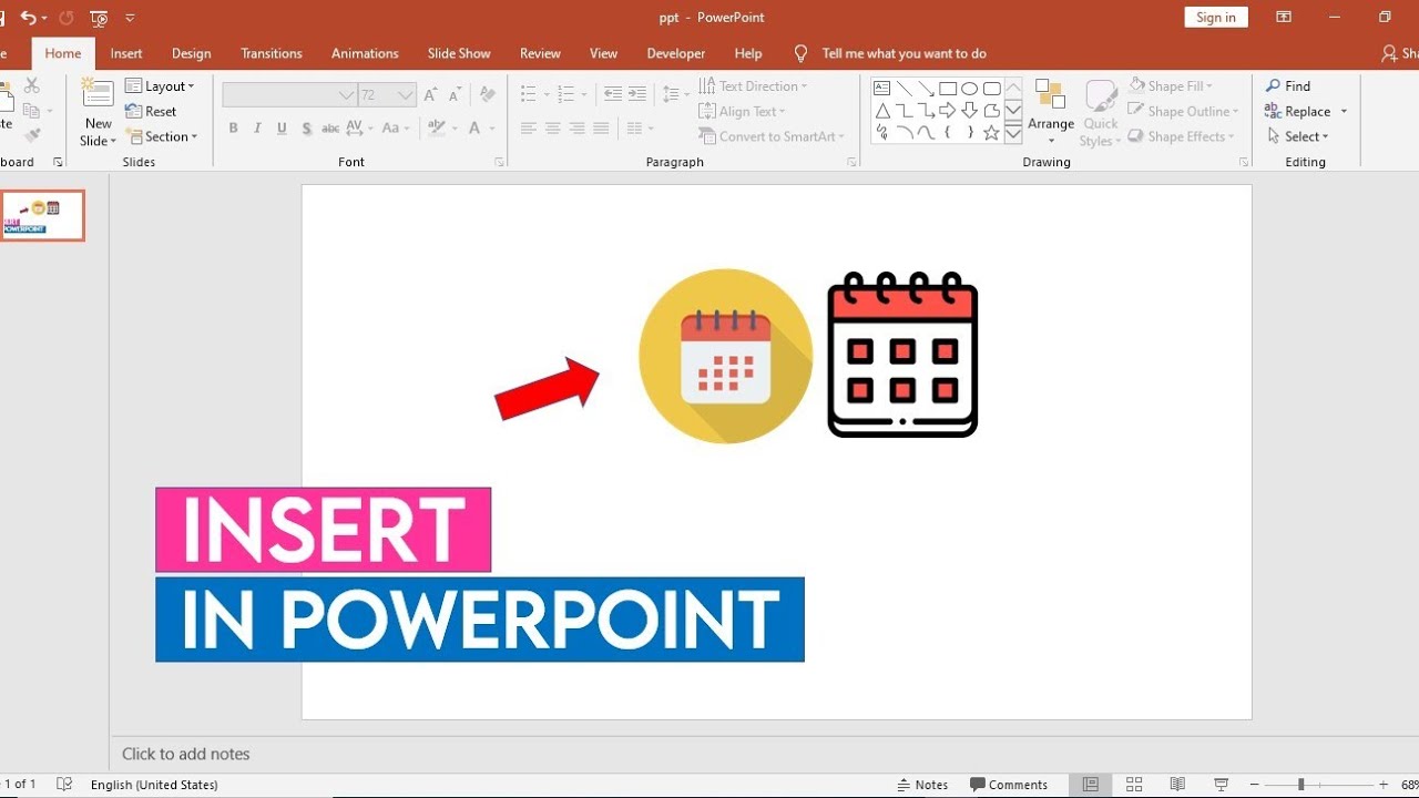 How to Insert a Calendar Symbol in PowerPoint | Insert Symbol Tutorial ...