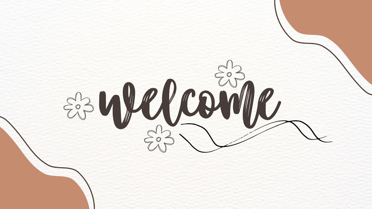 aesthetic & cute intro template | brown | simple | - YouTube