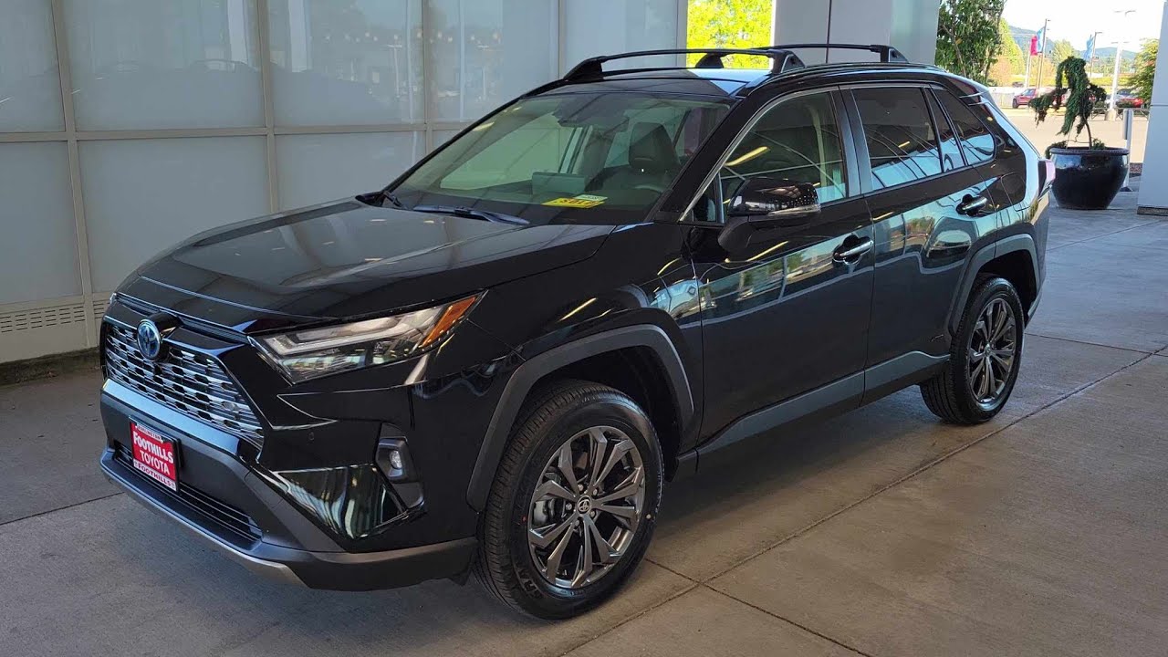 2023 Toyota RAV4 HYBRID LIMITED in Midnight Black Metallic - YouTube