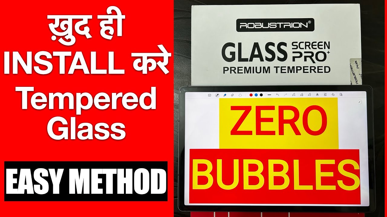 Install Tempered Glass Screen Protector on Tab S9 FE Perfectly - THE ...