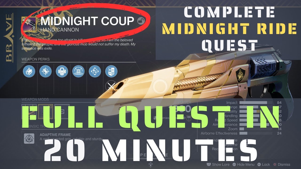 How to do the "Midnight Ride" quest fast - How to get Midnight Coup ...