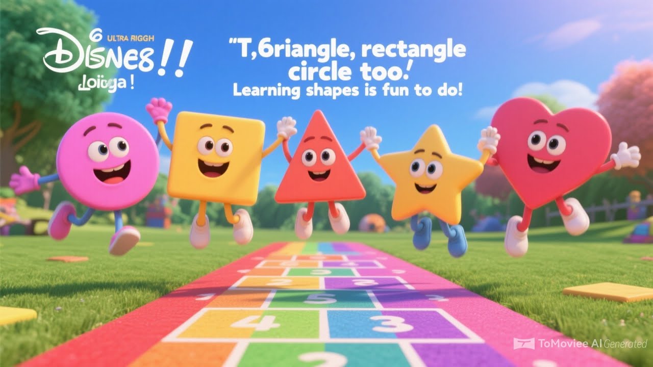 Shapes All Around | Fun Learning Shapes Song for Toddlers | Pixar 3D ...