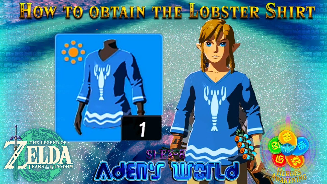 How to obtain the Island Lobster Shirt! The Legend of Zelda: Tears of ...