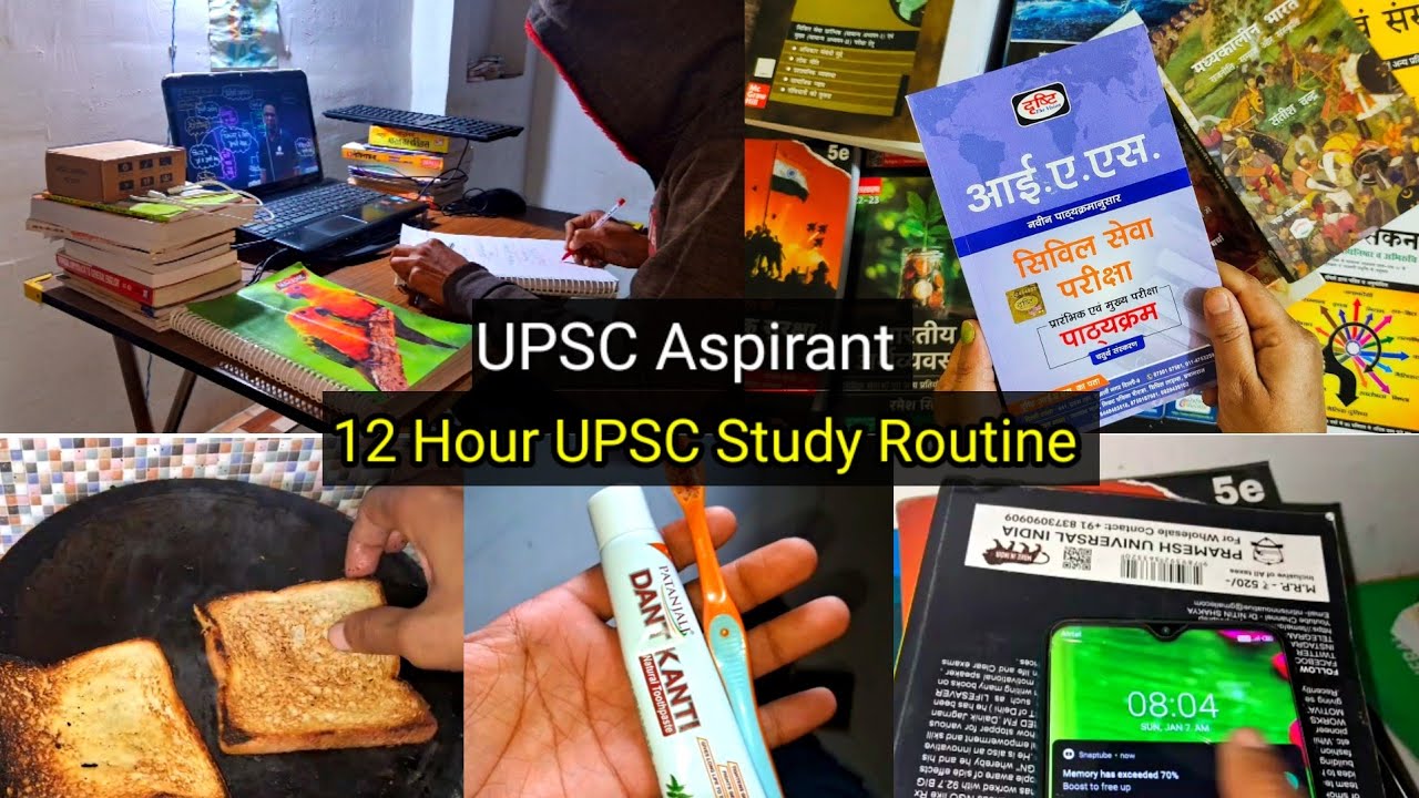 12 Hour UPSC Study📚🔥 Routine in Winter || A day in the life of upsc ...