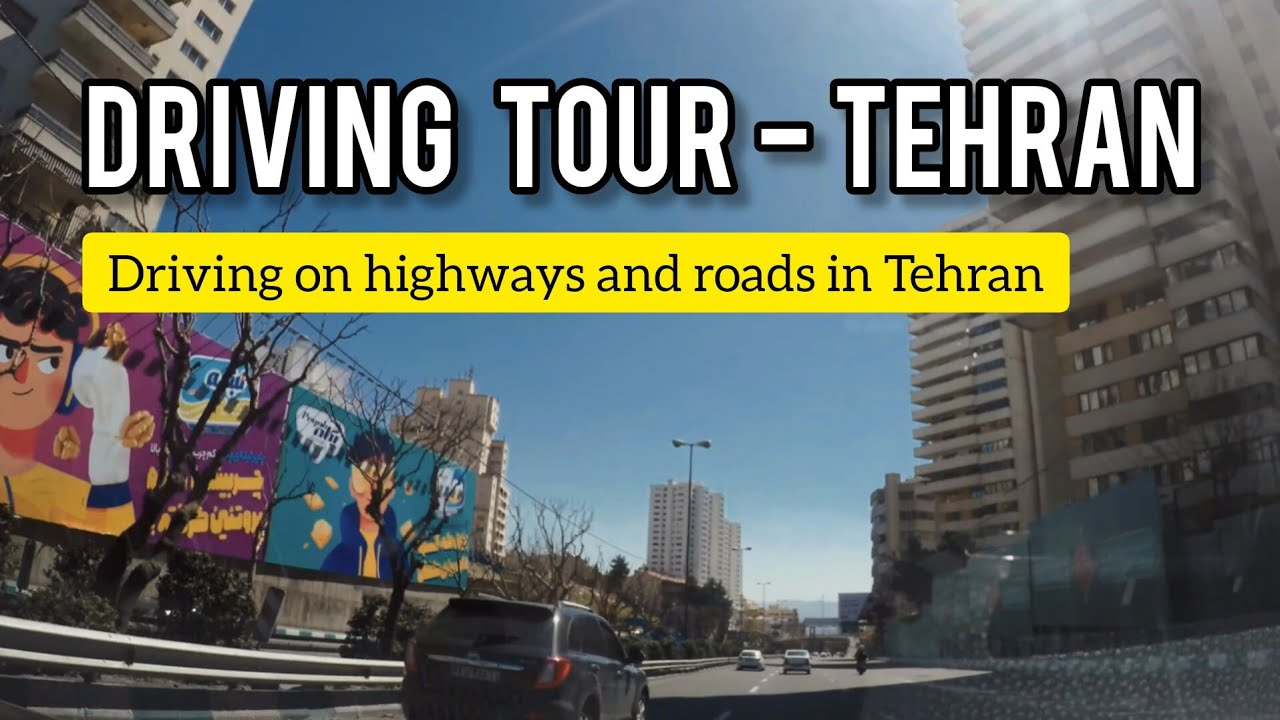 Driving on Highways and Roads in Tehran - YouTube