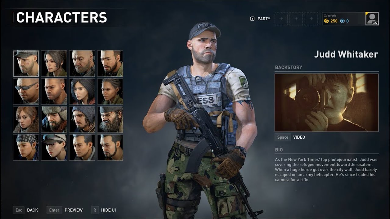 ALL CHARACTERS BACKSTORY & BIO - WORLD WAR Z GAME - YouTube