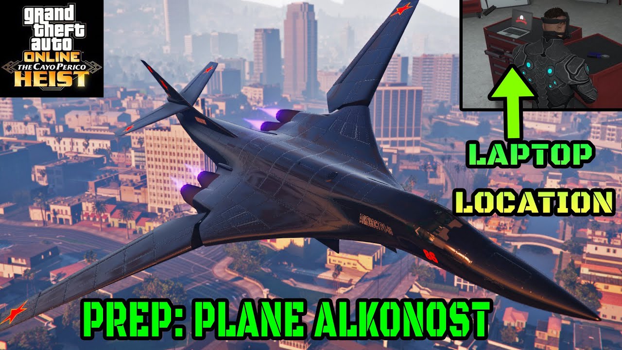LAPTOP LOCATION Cayo Perico Heist Prep Mission Plane : Alkonost | GTA ...