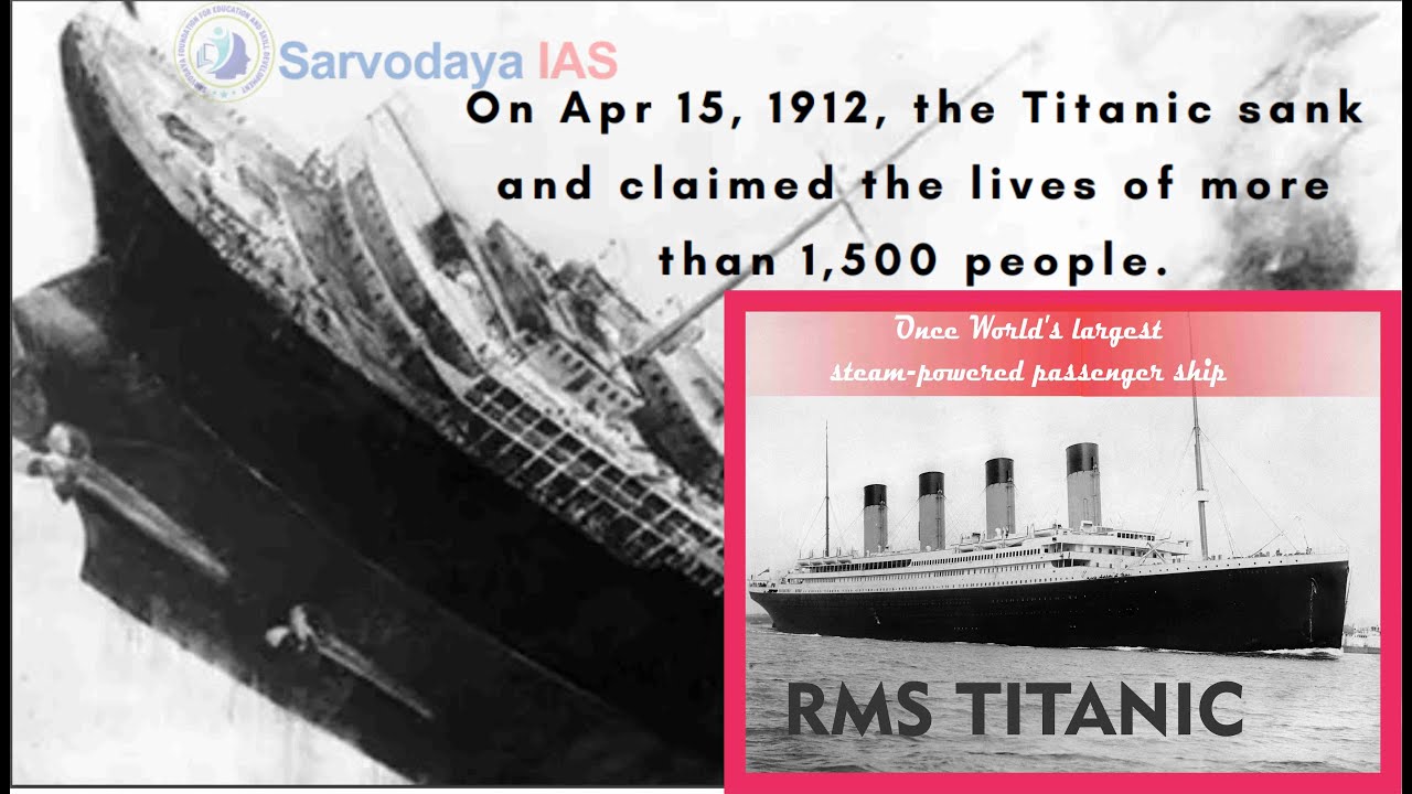 On April 15, 1912, the RMS Titanic sunk in the North Atlantic Ocean ...