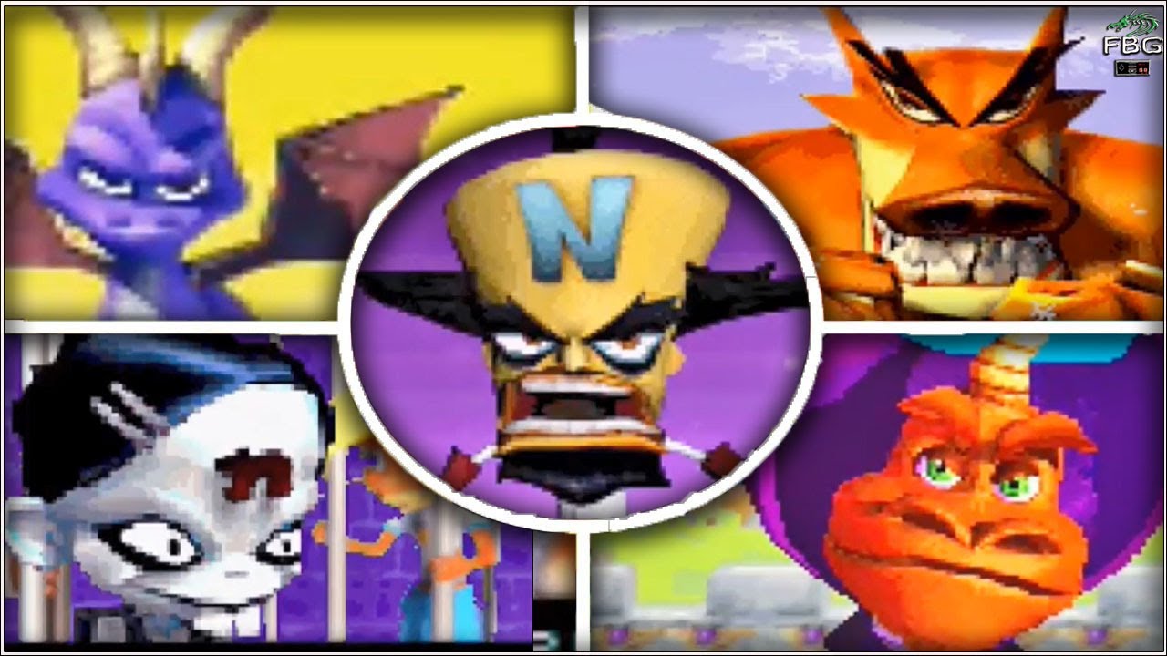 Crash Bandicoot Purple Riptos Rampage - All Bosses - YouTube