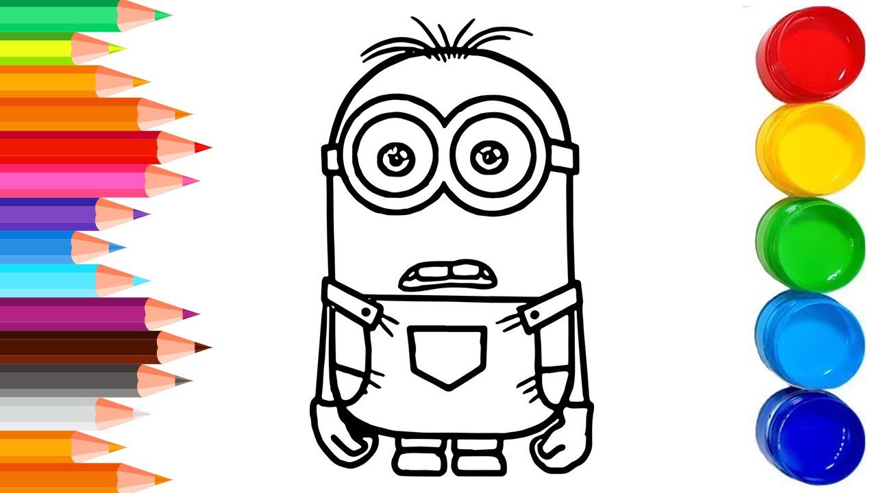 Minyon (Despicable Me) Çizme ve Boyama - Çocuklar için Boyama Kitabı ...