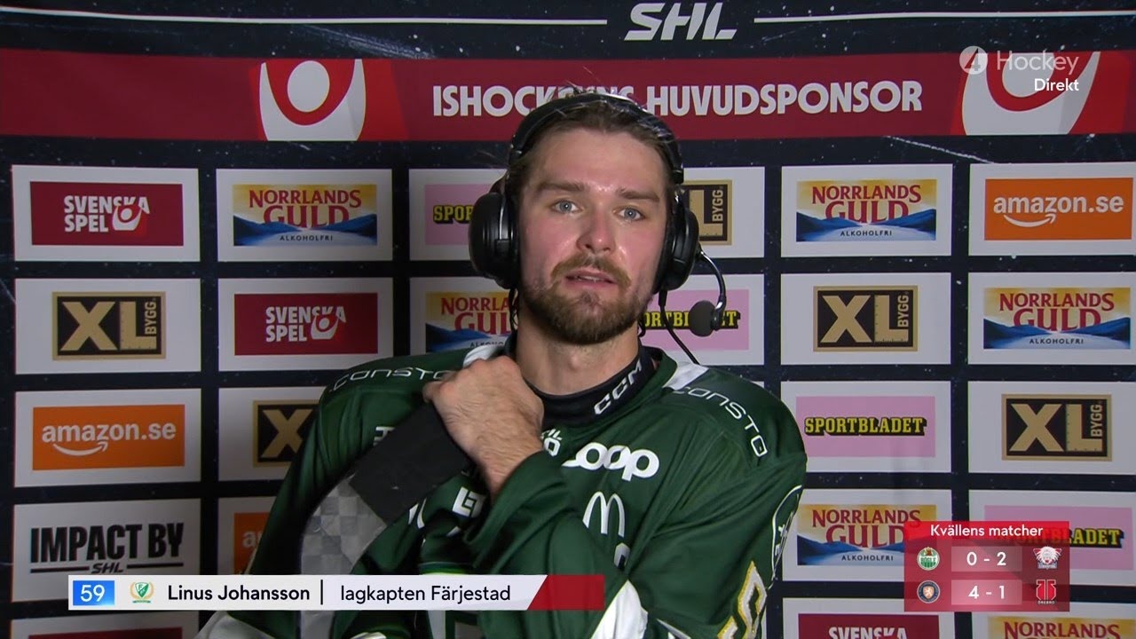 Linus Johansson | Intervju | SHL 25/26 | Färjestad BK - Frölunda HC ...
