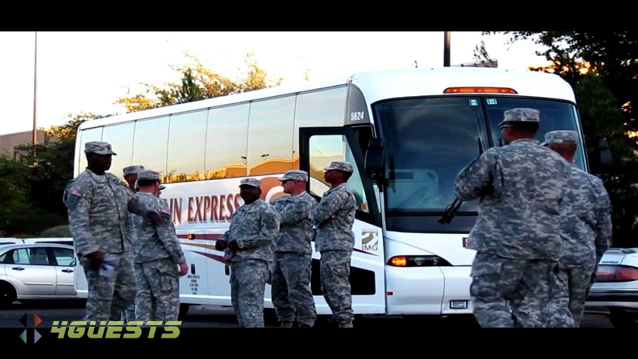 Ramblin Express Bus (from Colorado) US Army Soldiers - YouTube