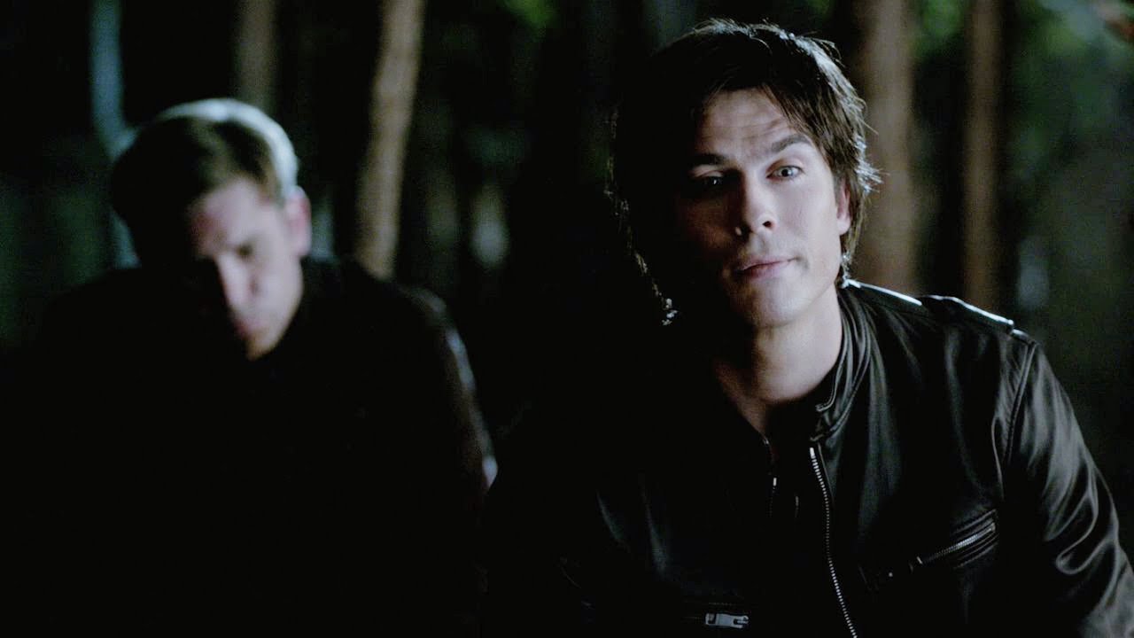 Damon drinking at Alaric's grave || TVD 4x02 - YouTube