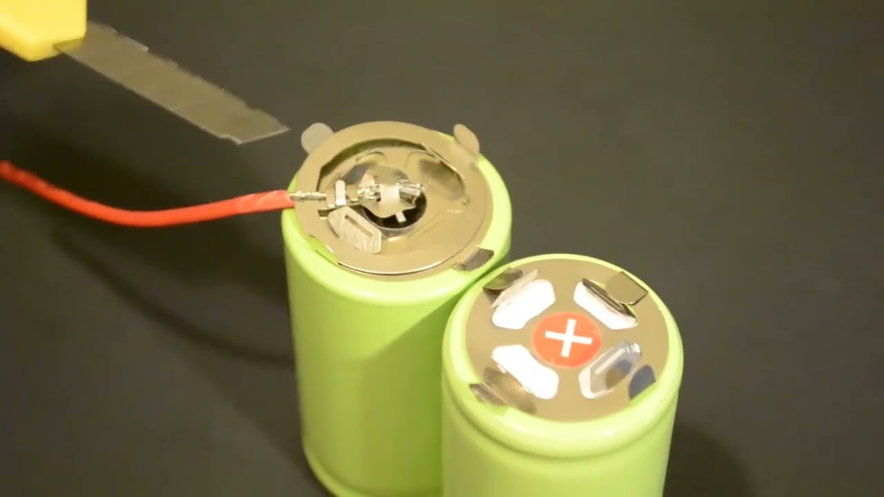 Wire Tab to Cell Rebuild your Rechargeable Batteries - YouTube