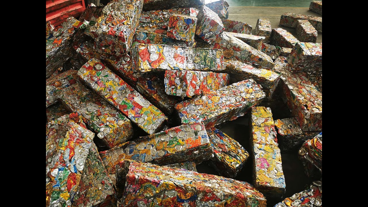 ZZS UBC bale processing recycling line with the capacity 5 tons/h - YouTube