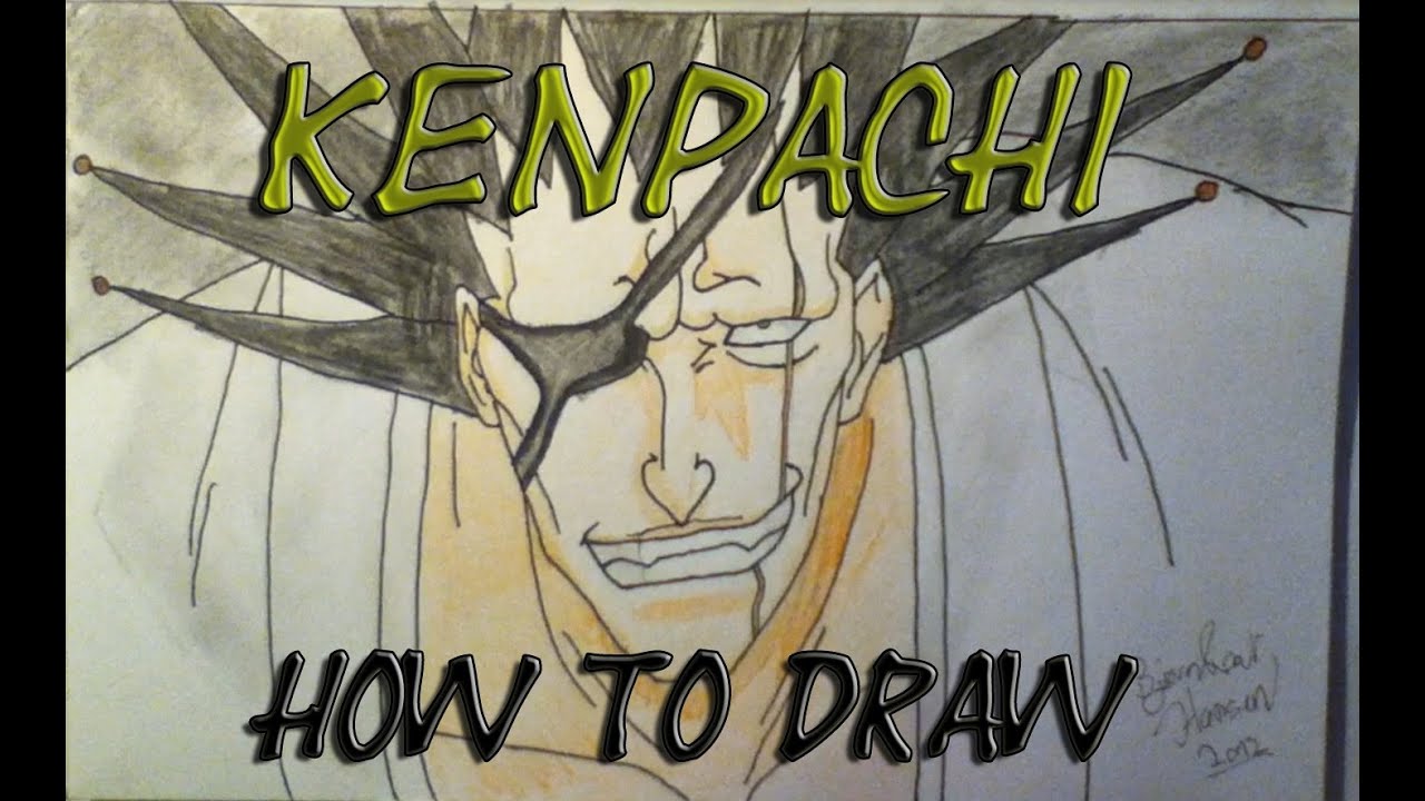 How to draw Kenpachi Zaraki by Zaromaru - YouTube