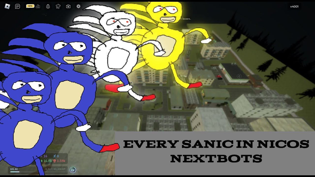All Sanic nextbots in nico's nextbots (private server) - YouTube