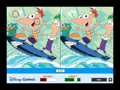 Phineas and Ferb - Find the Differences - YouTube