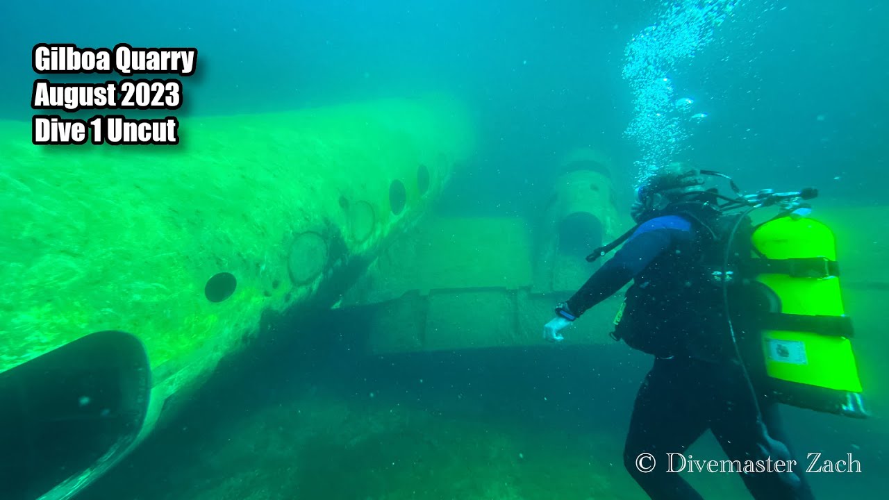 Gilboa Quarry August 2023 Dive 1 Uncut - YouTube