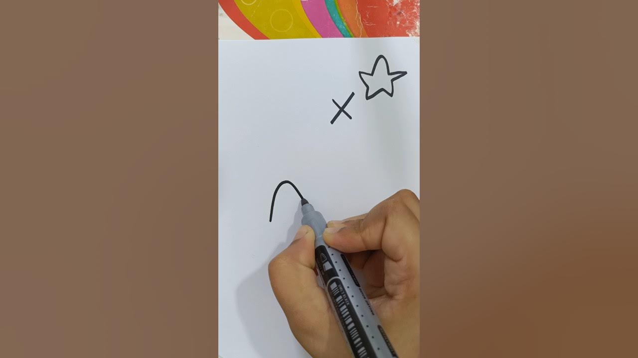 How To Draw Shooting Star Step by Step #shorts #shortsfeed - YouTube