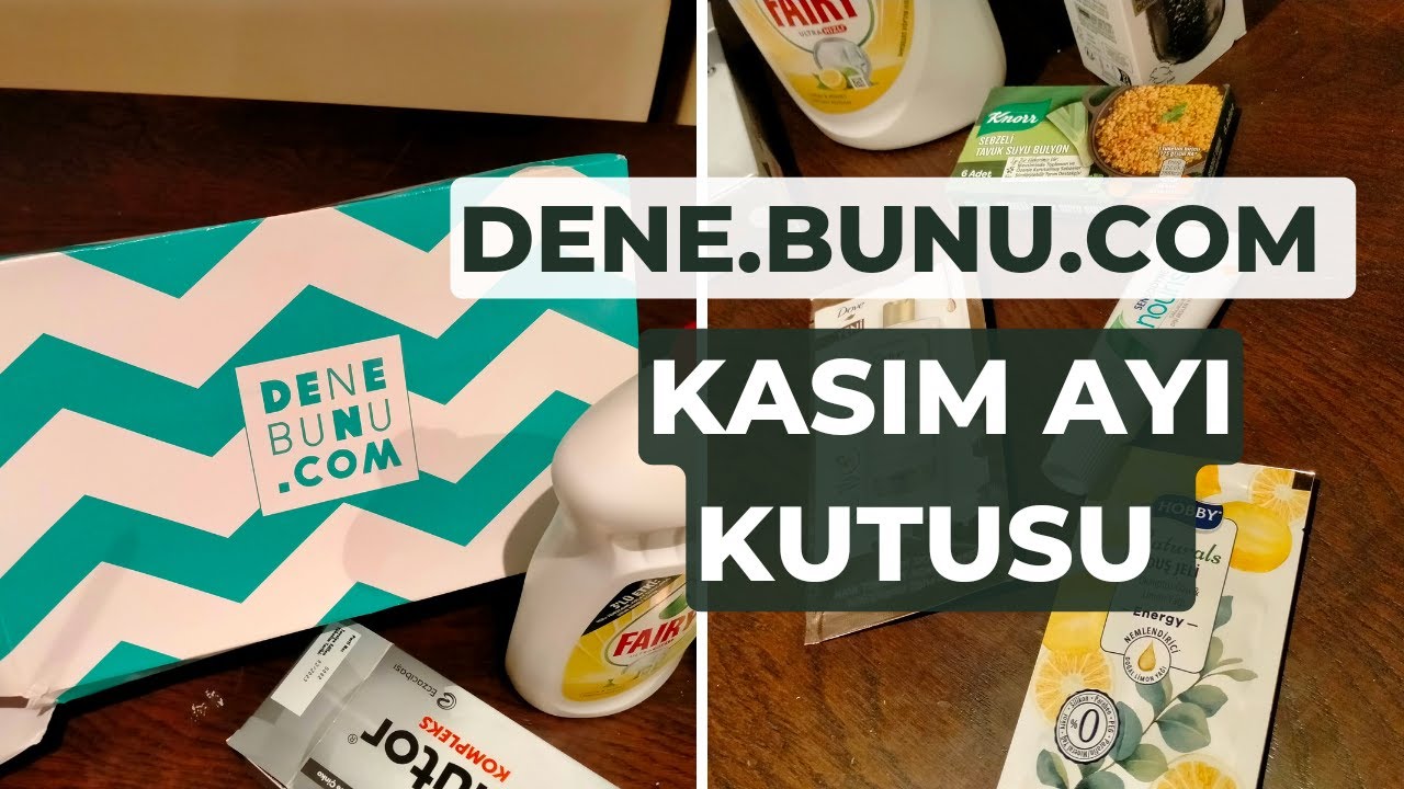 KASIM ayı kutusu 🤩 (DENE.BUNU premium) - YouTube