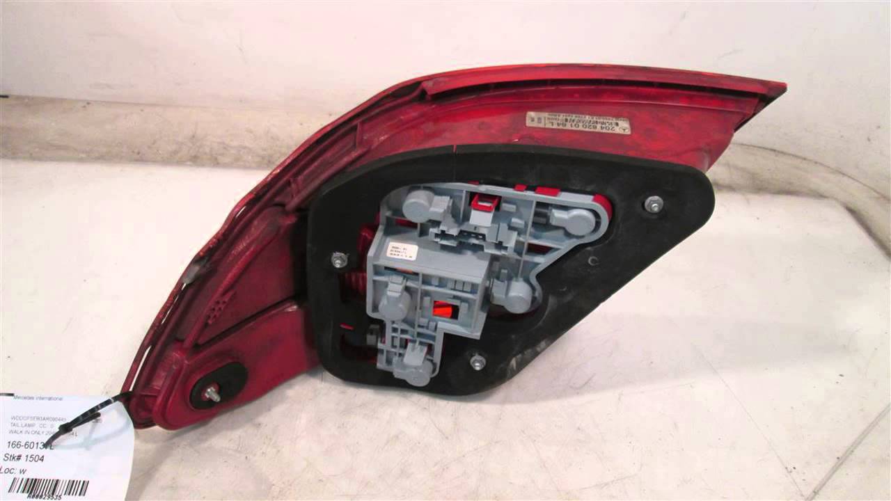 2010 Mercedes C300 Tail Light / Rear Lamp WALK IN ONLY 2048200164 L ...