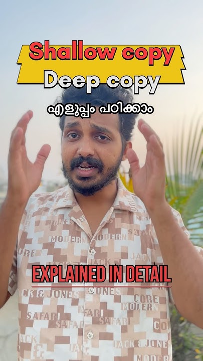 Shallow Copy & Deep Copy Python | Python Online| Python Malayalam # 