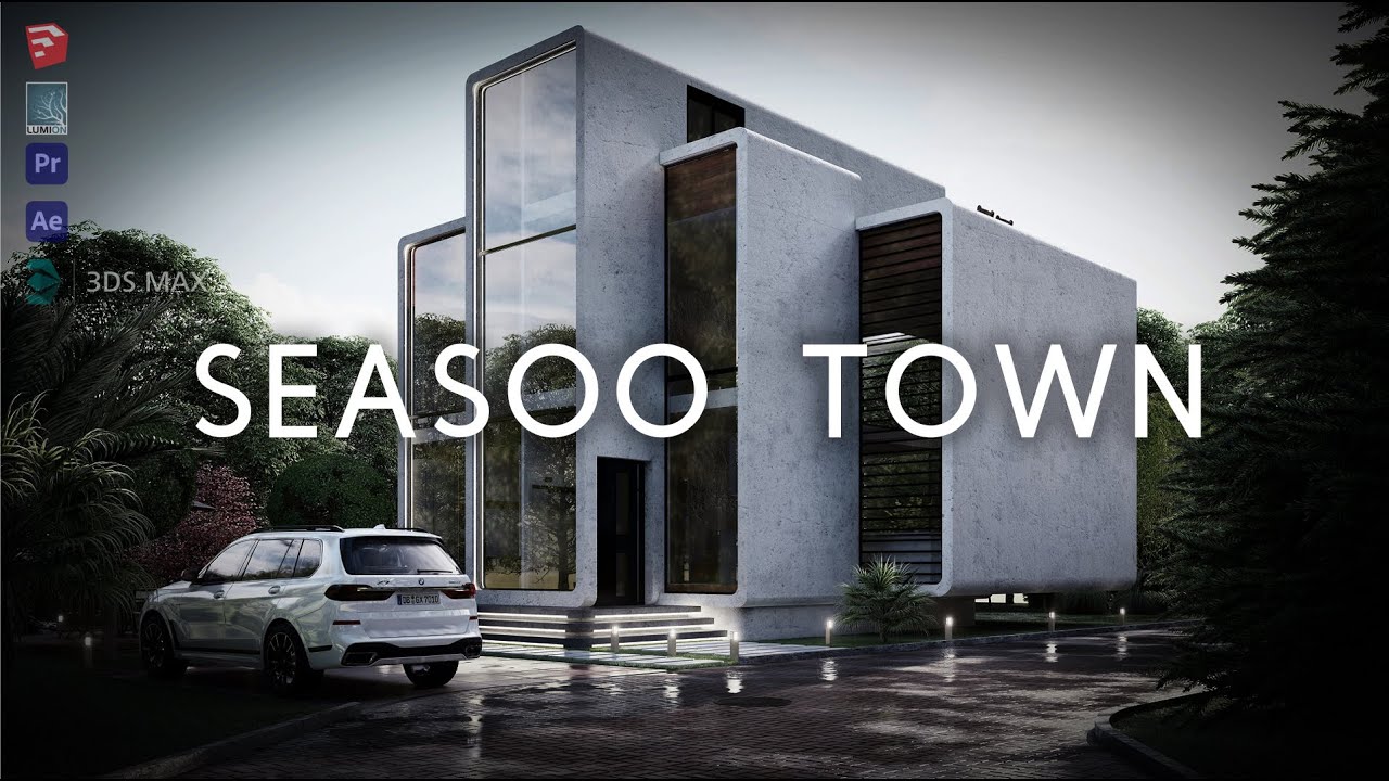 Tooska town | 3D animation rendering - YouTube