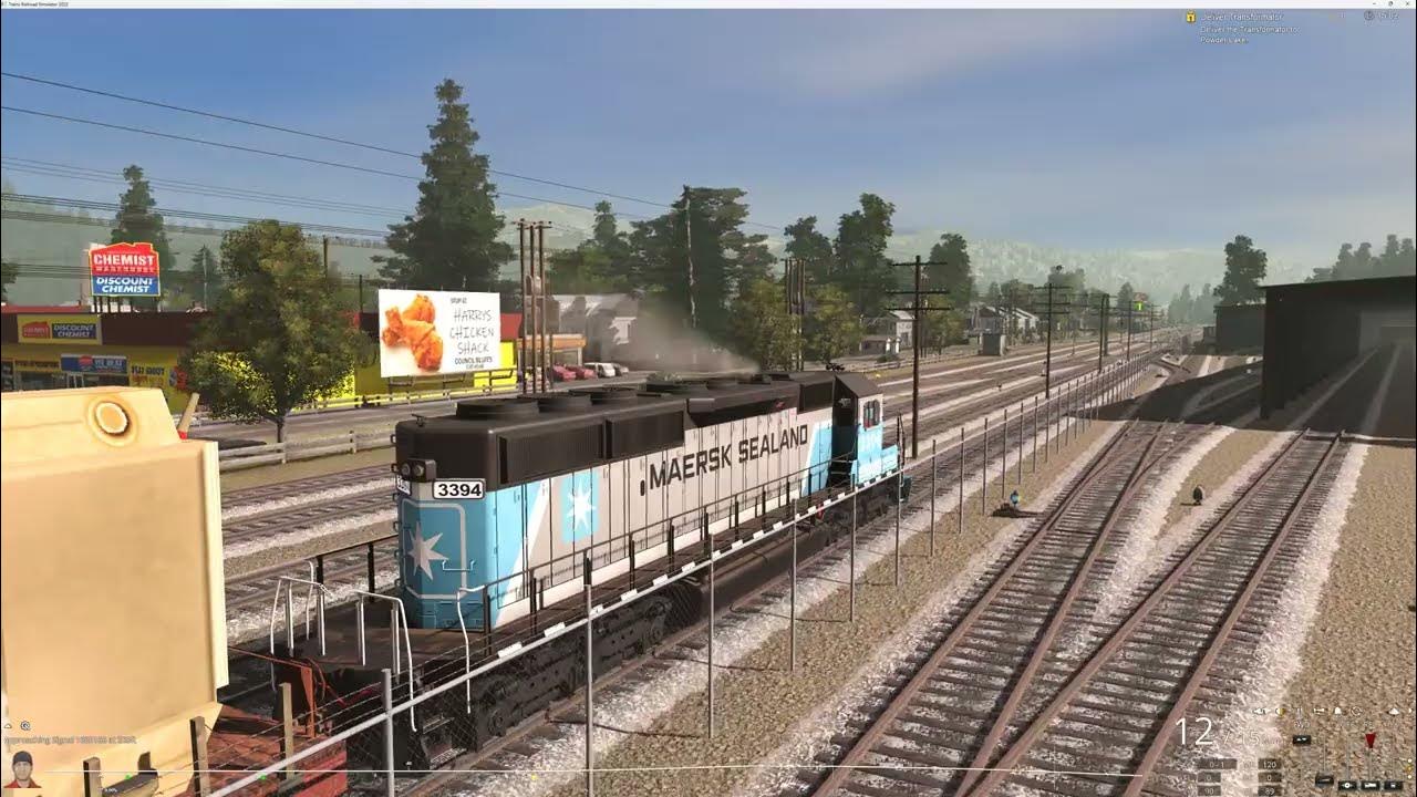 Trainz Railroad Simulator 2022 (TRS22) - EMD SD40-2 - Heavy Transformators - 4K UHD - YouTube