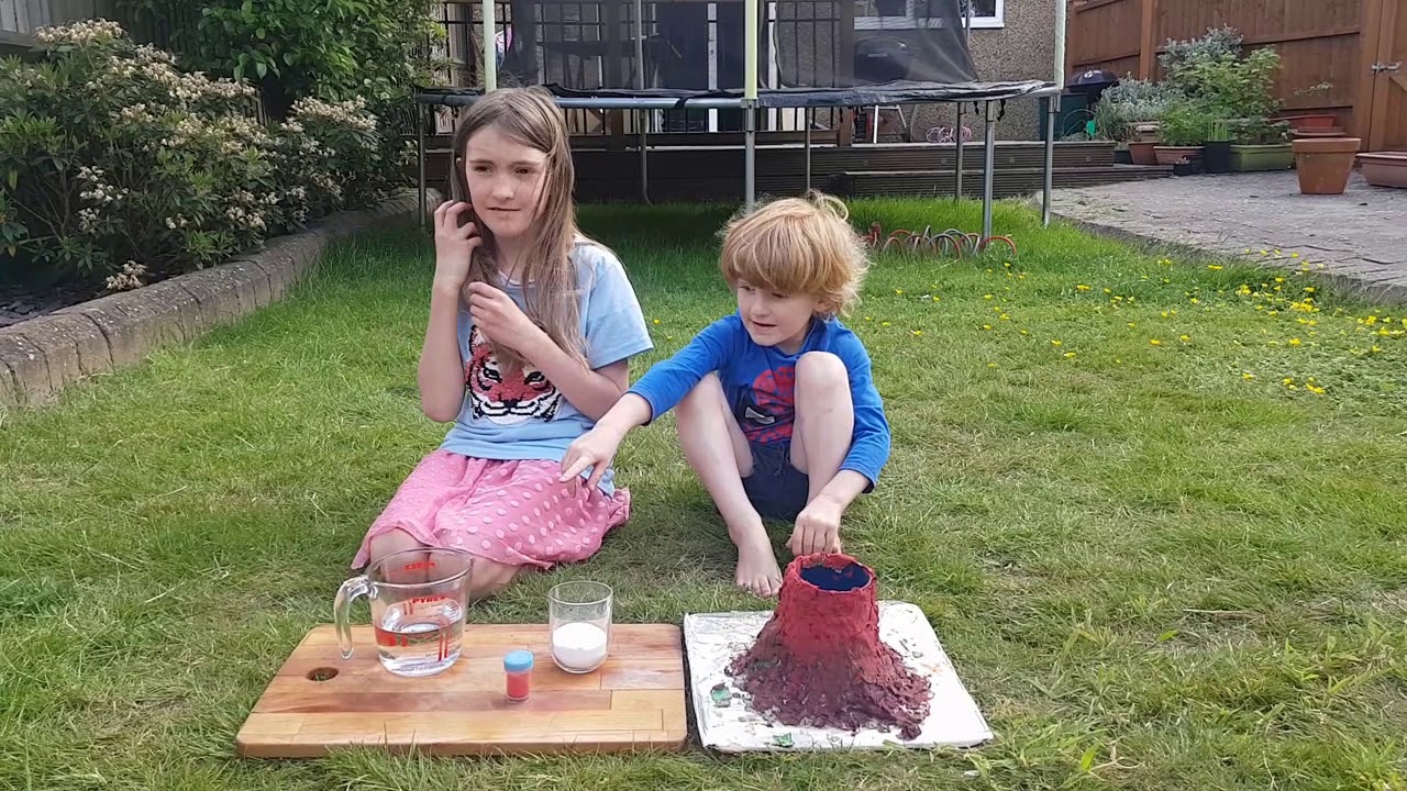 How to make a volcano at home. - YouTube