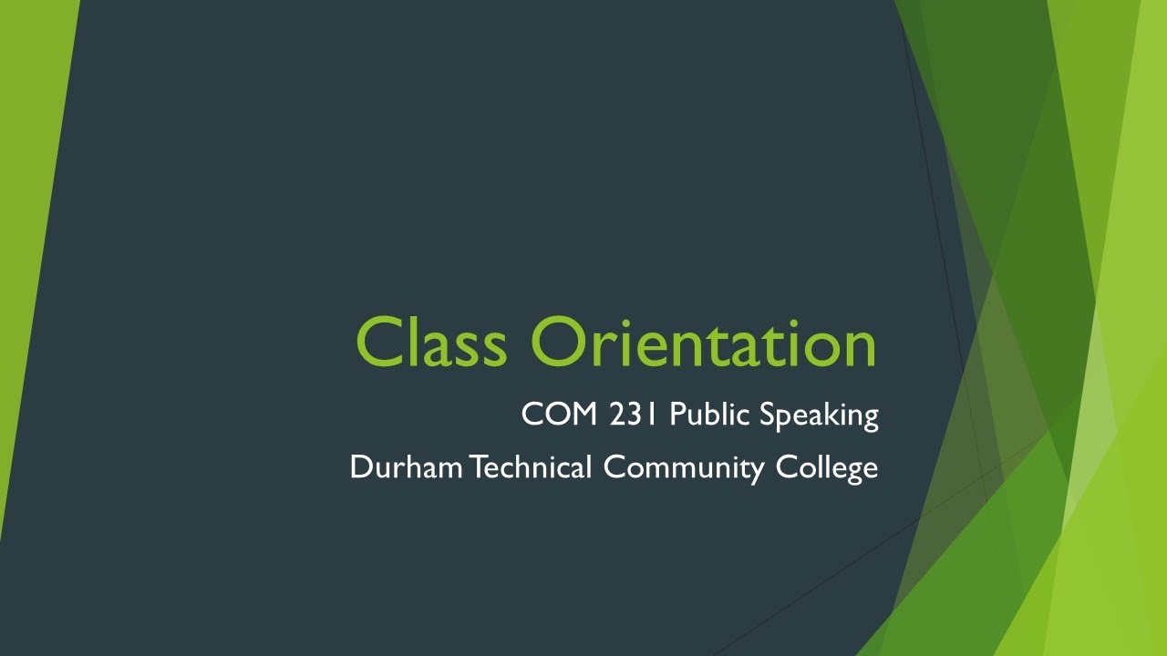 COM 231 Online Orientation - YouTube