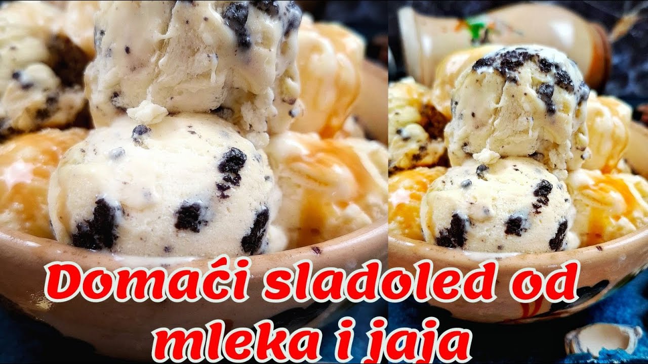 Sladoled sa mlekom i jajima - YouTube