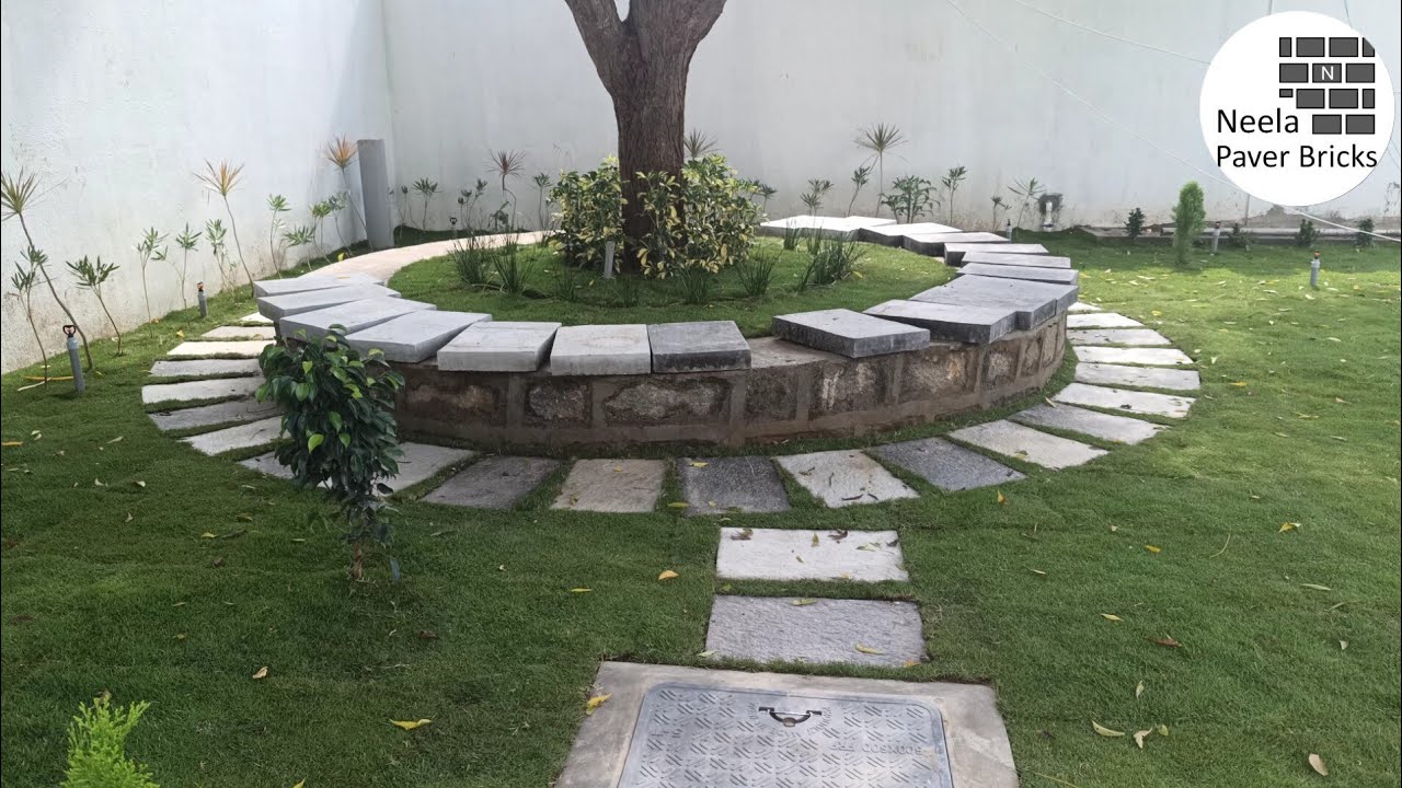 wow!! Most beautiful Garden sitting place under tree l how to install ...