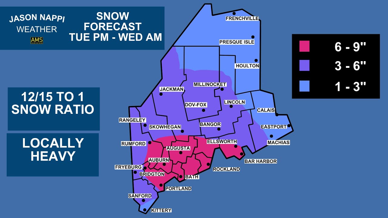 Tracking snow for holiday travel - YouTube