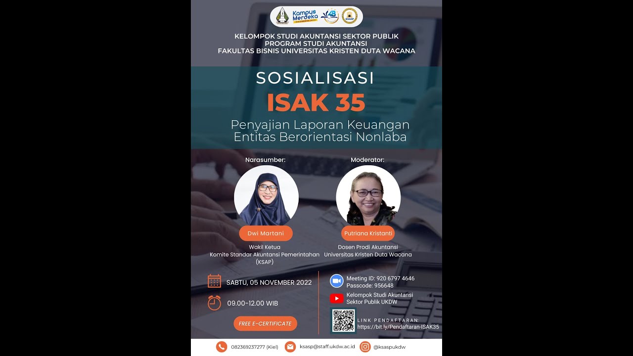 Webinar Sosialisasi ISAK 35 - YouTube