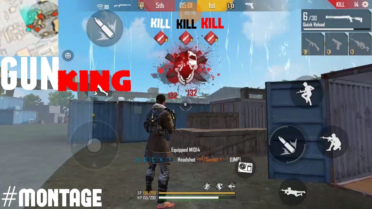 Gun king game play | #nocopyrightgameplay | #GRYT | #MONTAGE | #PART02 ...