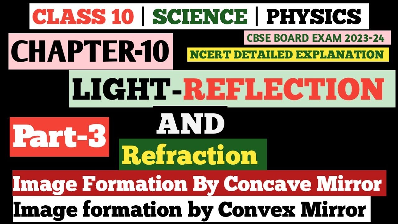 Image formation by concave mirror and convex mirror||Ray diagram||Class ...