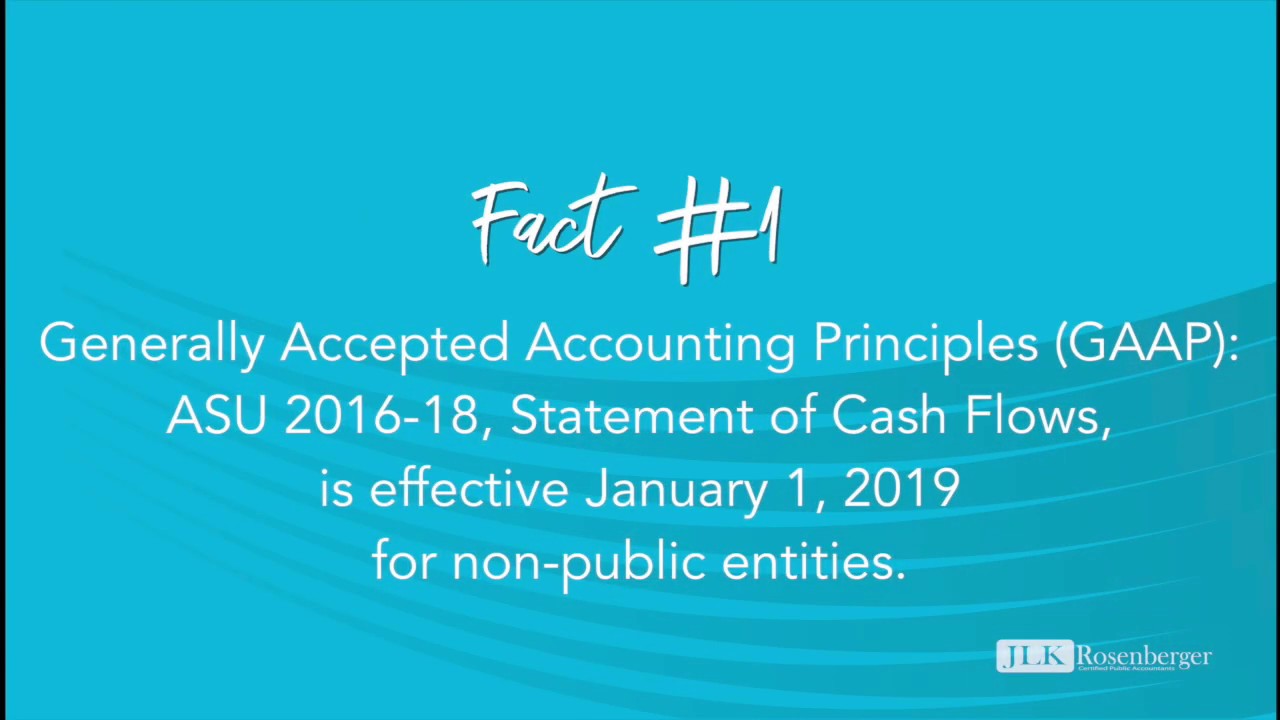 6 Facts for Implementing ASU 2016-18 & SSAP 69 (Restricted Cash Changes ...
