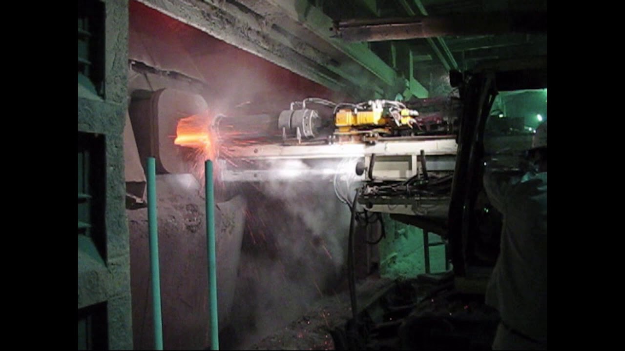 Converter Tap hole drill out machine by Zetko - YouTube