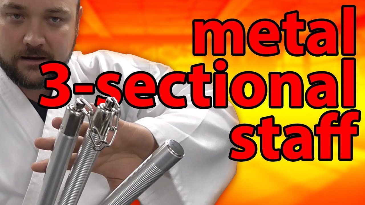 High Strength Aluminum Three Sectional Staff | KarateMart.com - YouTube