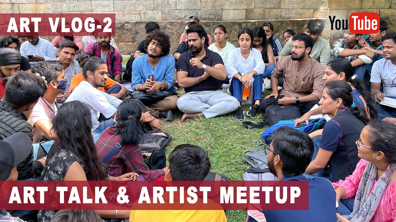 Art Vlog-2 | Art Talk & Artist Meetup | Lodhi Garden - YouTube