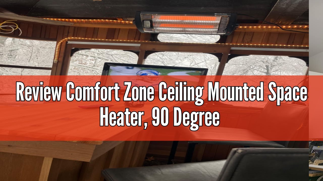 Review Comfort Zone Ceiling Mounted Space Heater, 90 Degree Adjustable ...