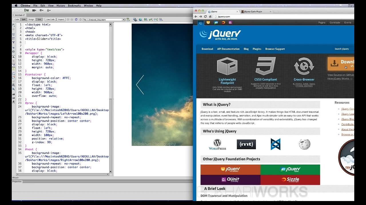 How to create a beautiful image slider slideshow from scratch in Dreamweaver CS6 - YouTube