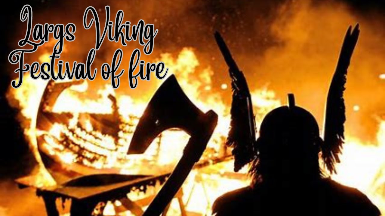 Largs Viking festival of fire , and a walk around the funfair ...