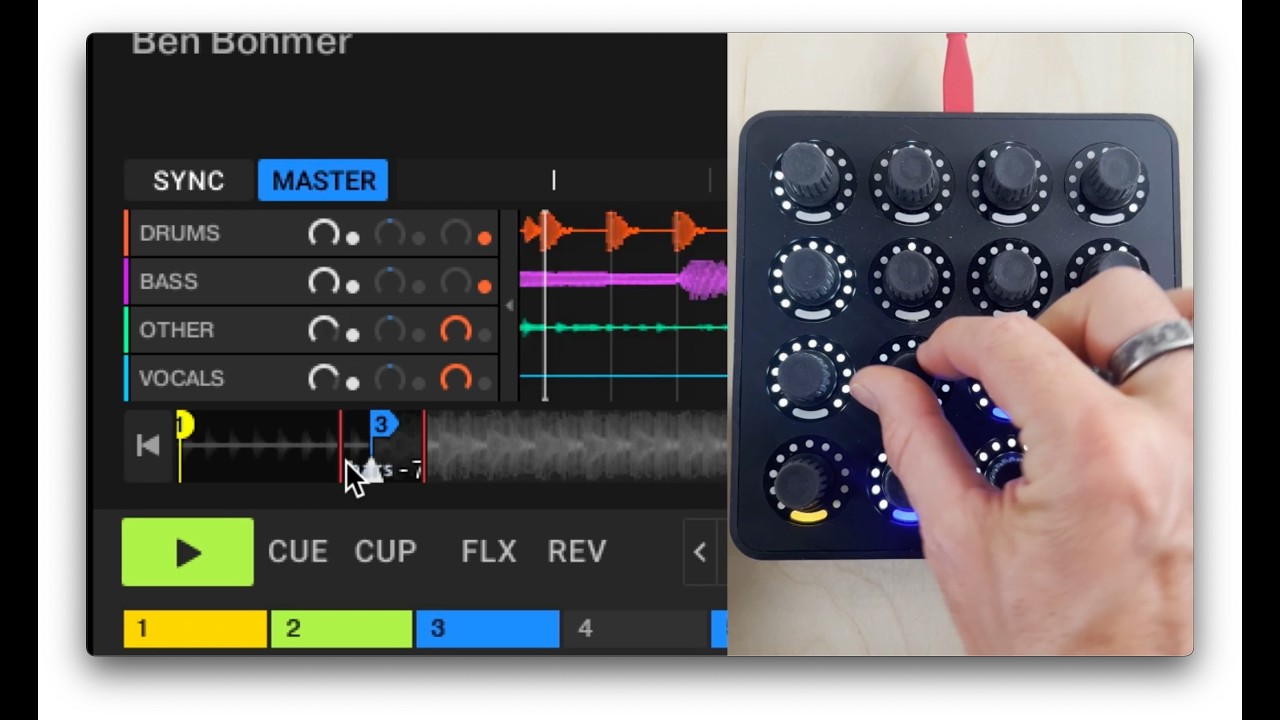 Control Traktor Pro 4's Stems + Pattern player with a Twister - YouTube