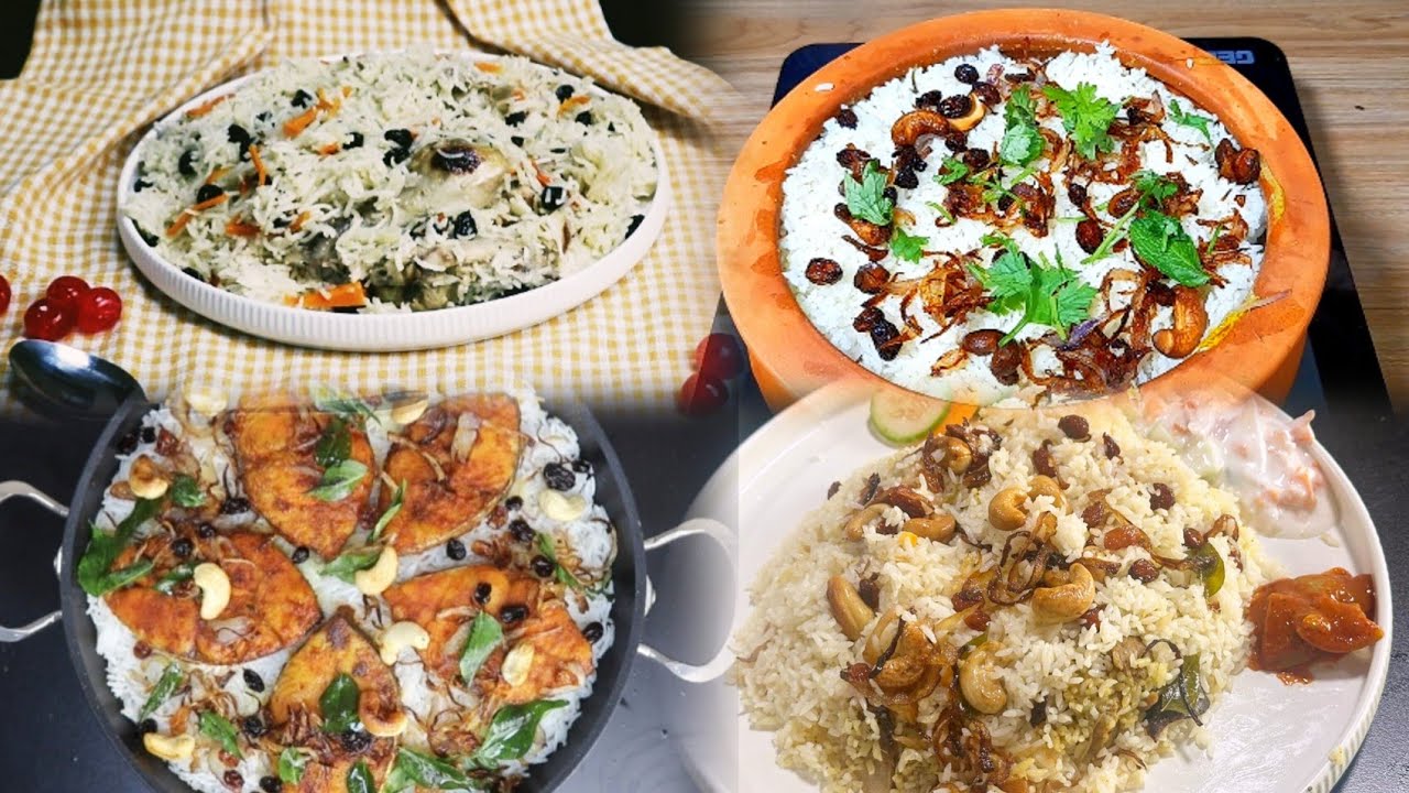 TYPES OF RICE DISHES || Different Types of Biryani || Easy Recipes for ...